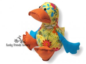 See how to sew my Duck Toy Pattern | Funky Friends Factory