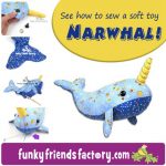 NEW Narwhal sewing pattern! | Funky Friends Factory
