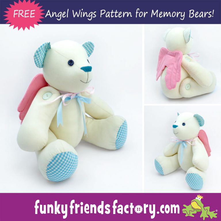 FREE Angel Bear Wings Pattern ADD-ON!👼 | Funky Friends Factory