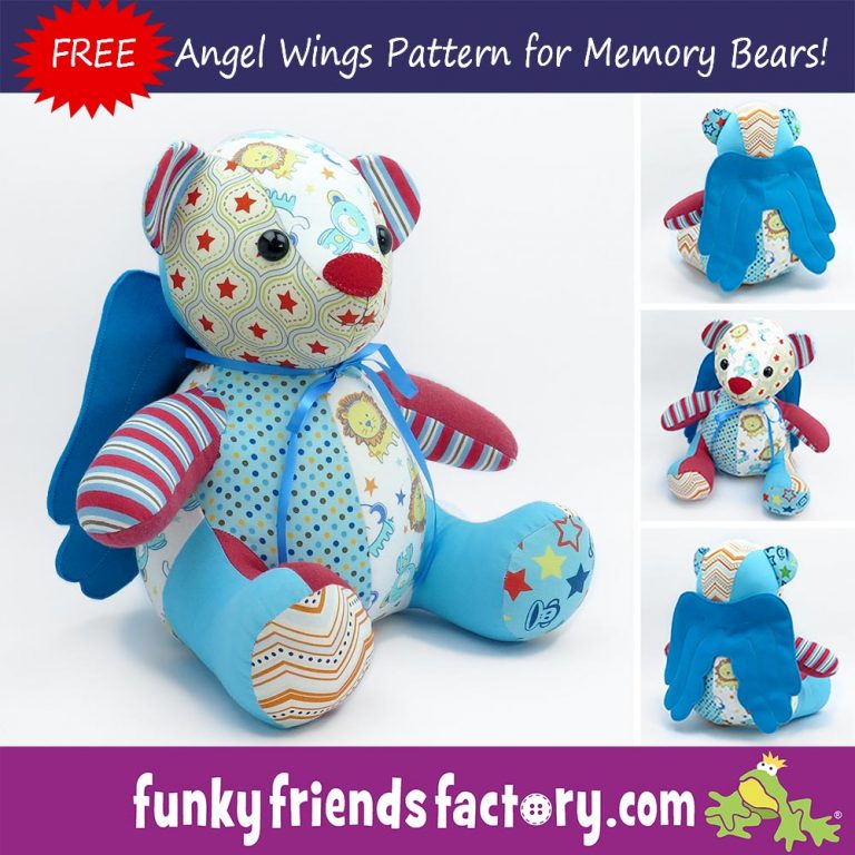 FREE Angel Bear Wings Pattern ADD-ON!👼 | Funky Friends Factory