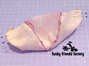 Triceratops dinosaur sewing pattern tutorial | Funky Friends Factory