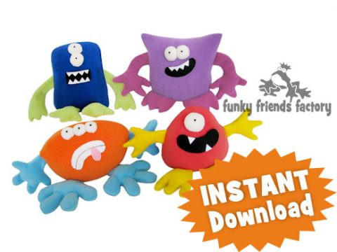 Funky Friends Factory | Soft toys you'll love to sew!
