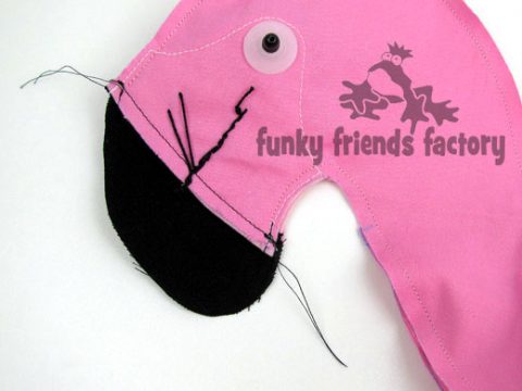 See me sew a flamingo | Funky Friends Factory