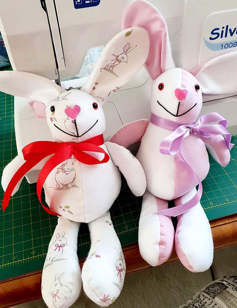 Compare the Bunny toy sewing patterns! | Funky Friends Factory