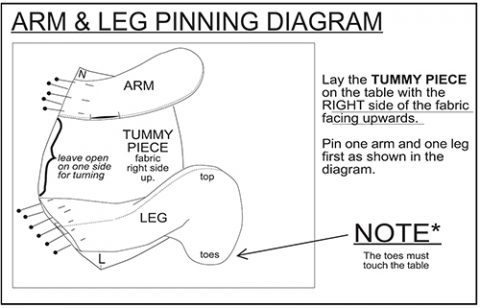 See me sew my free Honey Teddy Bear Pattern | Funky Friends Factory
