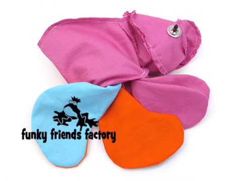 See me sew my free Honey Teddy Bear Pattern | Funky Friends Factory