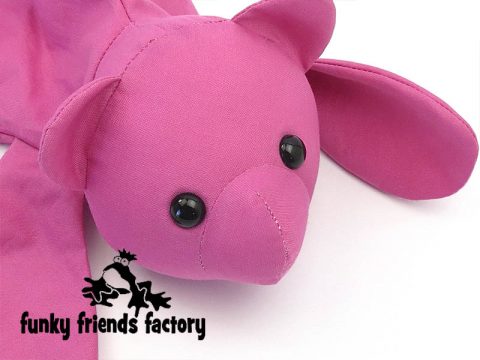 See me sew my free Honey Teddy Bear Pattern | Funky Friends Factory