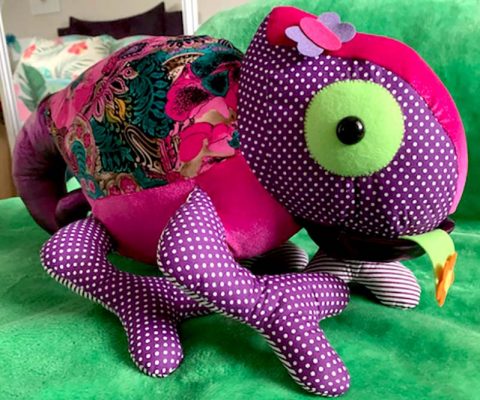NEW Chameleon sewing pattern released! | Funky Friends Factory
