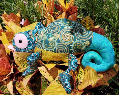 NEW Chameleon sewing pattern released! | Funky Friends Factory