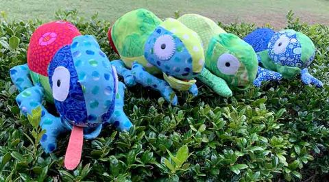 NEW Chameleon sewing pattern released! | Funky Friends Factory