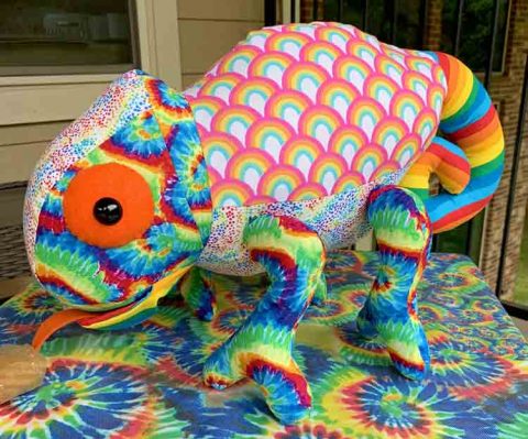 NEW Chameleon sewing pattern released! | Funky Friends Factory