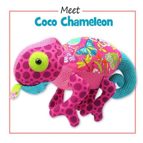 NEW Chameleon sewing pattern released! | Funky Friends Factory