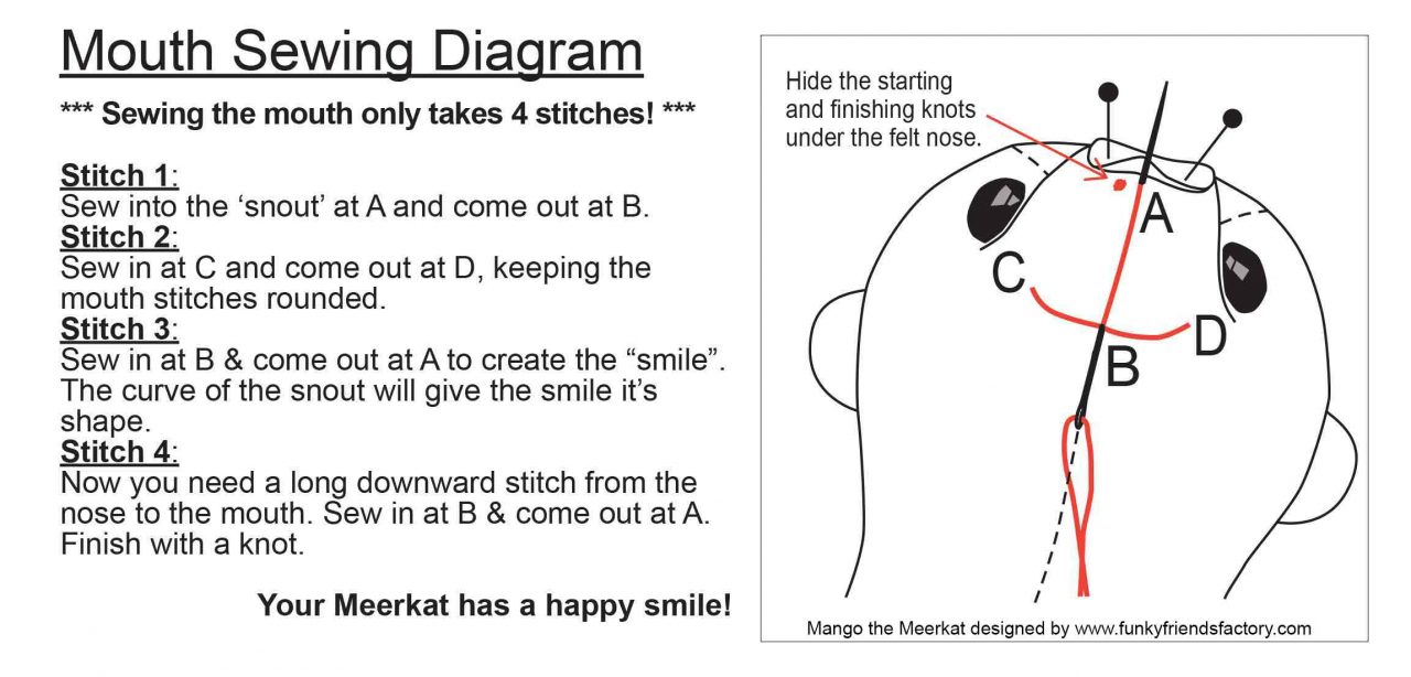How to sew a soft toy meerkat | Funky Friends Factory