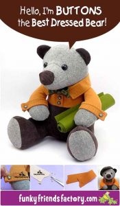 How to make a memory bear from clothes | Funky Friends Factory
