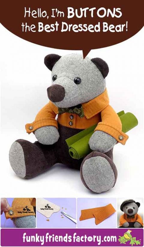 How to make a memory bear from clothes | Funky Friends Factory