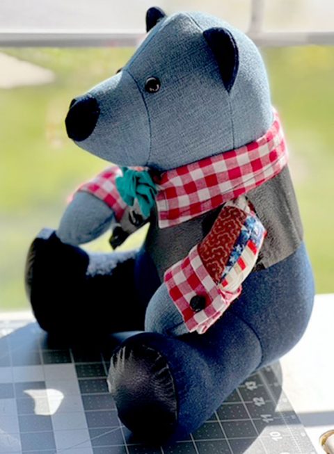 Sew a memory bear from clothes, with BUTTONS the BEST DRESSED Teddy ...