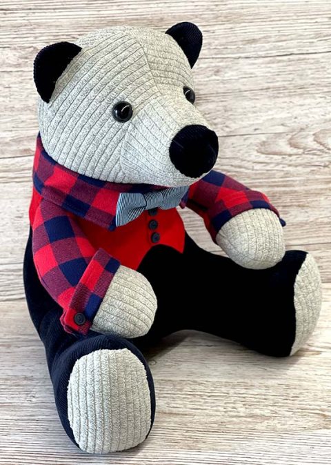 Sew a memory bear from clothes, with BUTTONS the BEST DRESSED Teddy ...