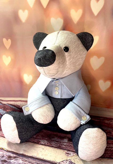 Sew a memory bear from clothes, with BUTTONS the BEST DRESSED Teddy ...