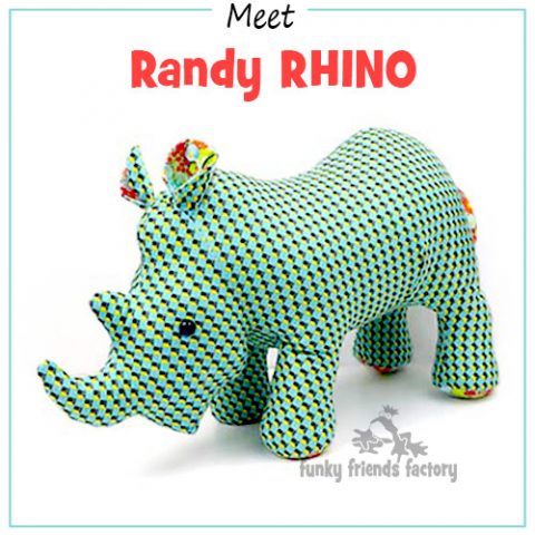 See me sew Randy Rhino – photo tutorial | Funky Friends Factory
