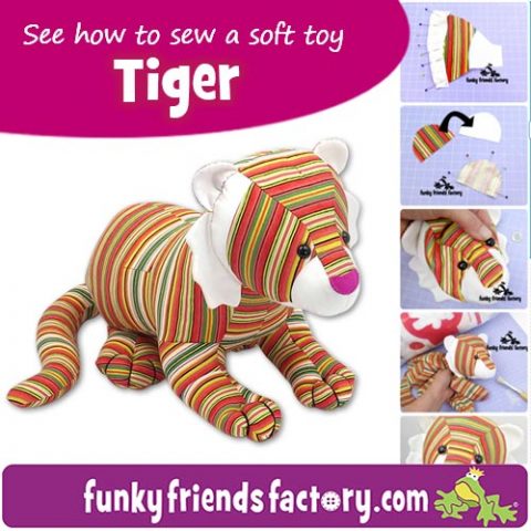 Sew a striped Funky Friend! | Funky Friends Factory