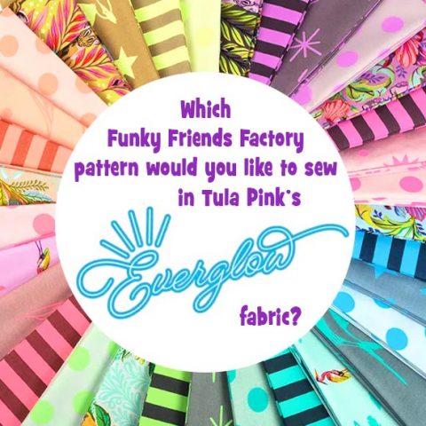 💗Tula Pink Everglow fabric and Funky Friends Factory pattern Giveaway!💗 ...