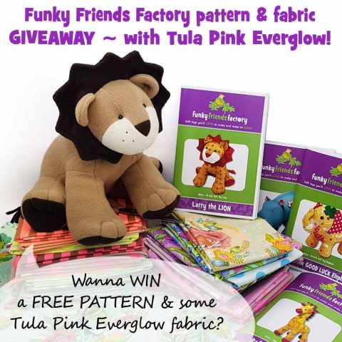 💗Tula Pink Everglow fabric and Funky Friends Factory pattern Giveaway!💗 ...