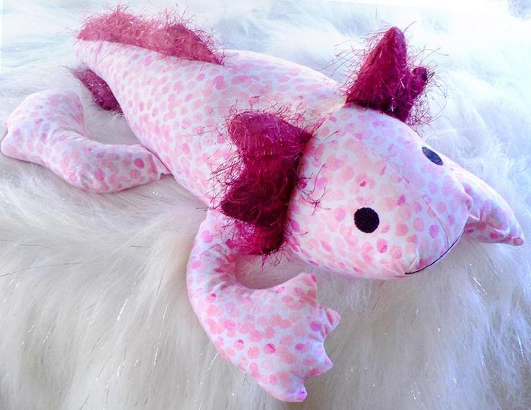 Axolotl sewing pattern ready for release! | Funky Friends Factory