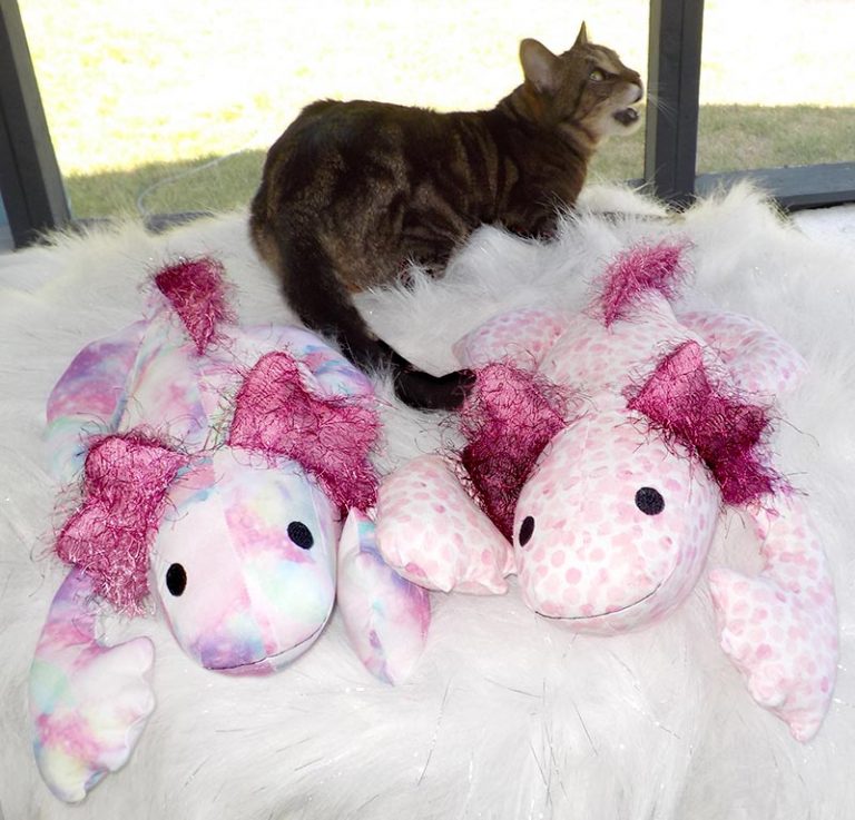 Axolotl sewing pattern ready for release! | Funky Friends Factory