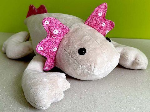 Axolotl sewing pattern ready for release! | Funky Friends Factory