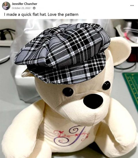 How to sew a flat cap for a teddy bear! | Funky Friends Factory