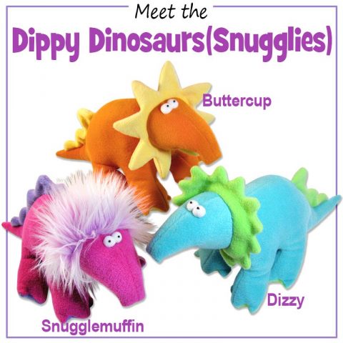Meet the Funky Friends Factory Dinosaur toy patterns! | Funky Friends ...