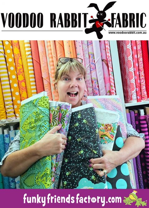 💗Tula Pink Dinosaur *ROAR* fabric and Funky Friends Factory pattern ...