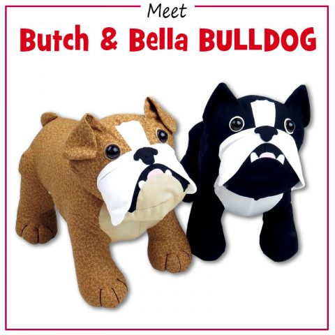 See me sew my Bulldog Pattern! | Funky Friends Factory