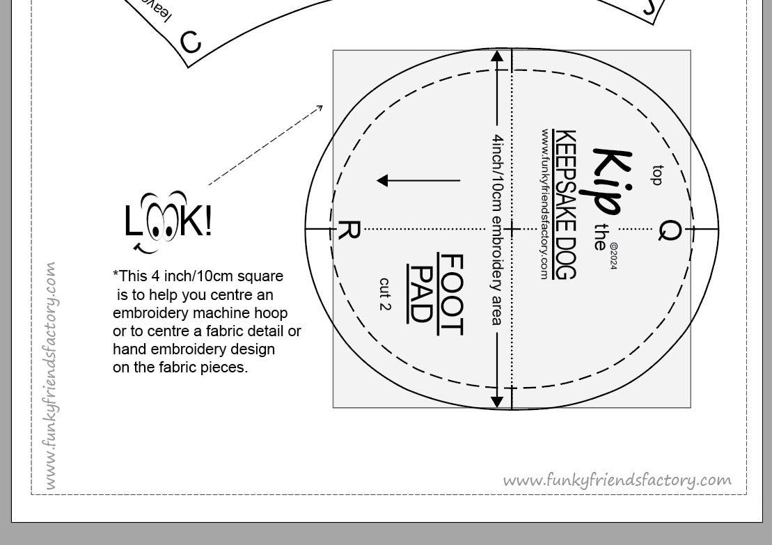 Photo tutorial – How to sew a sitting dog memory toy! | Funky Friends ...