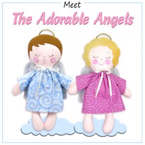 See me sew my Christmas Angel Doll Pattern | Funky Friends Factory