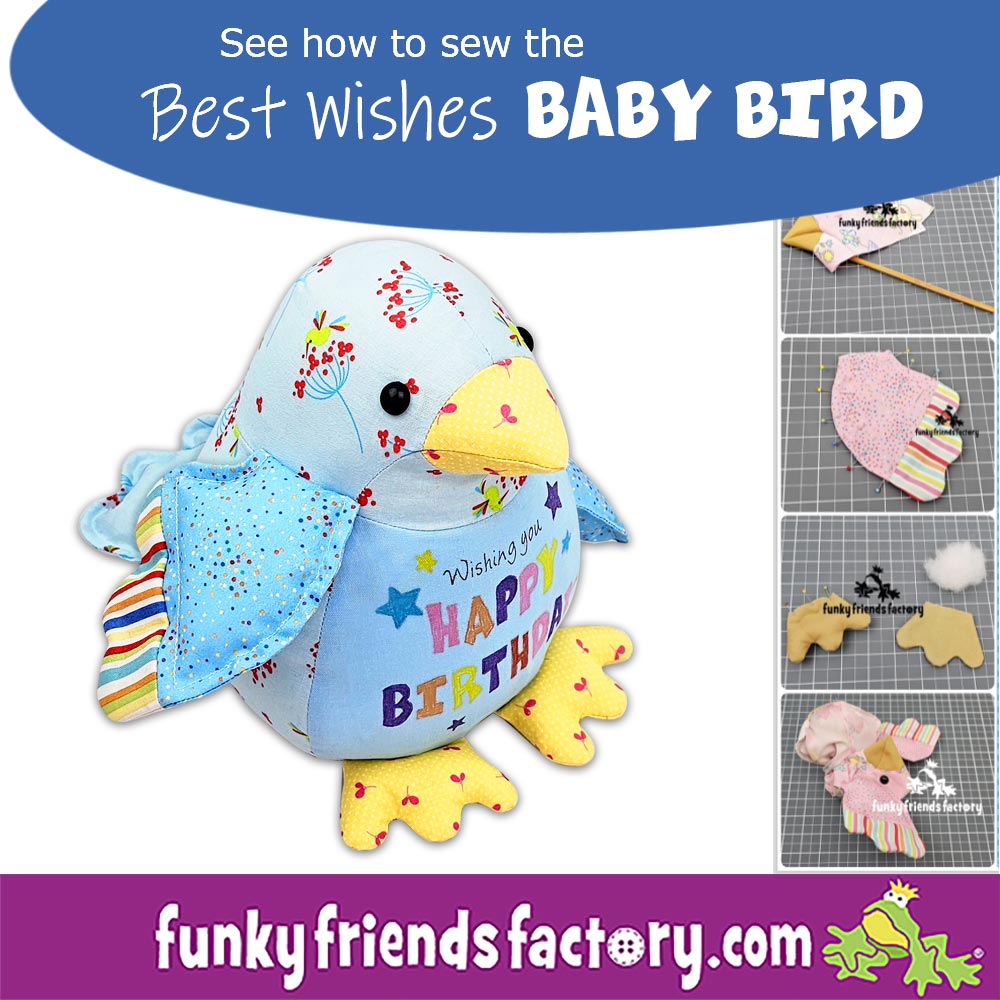 It’s TESTING TIME – for my NEW BABY BIRD Toy Sewing Pattern!🩵 | Funky ...