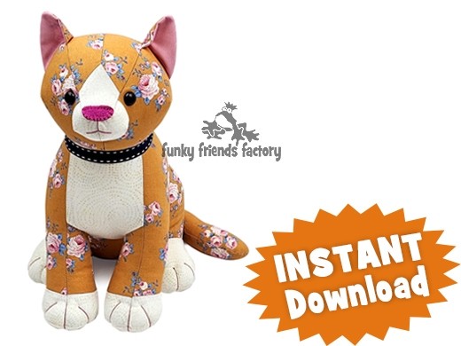 Socks the SITTING Cat Pattern PDF